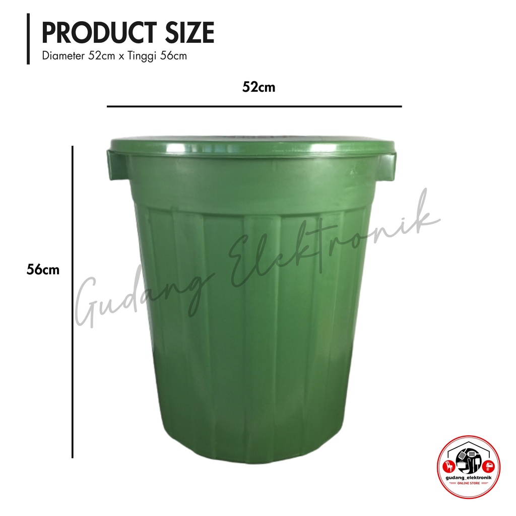 Jual Ember Jumbo Dengan tutup Ember Besar Kapasitas 80 Liter Tong Ember ...