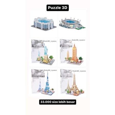 Jual puzzle 3d besar | Shopee Indonesia