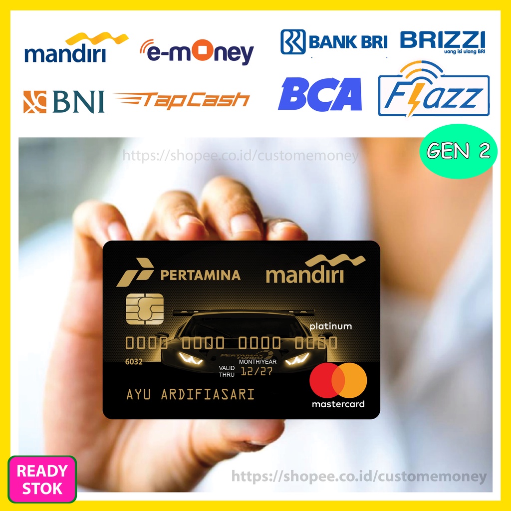 Jual KARTU EMONEY DESIGN PERTAMINA CARD KARTU ETOLL E-MONEY MANDIRI ...