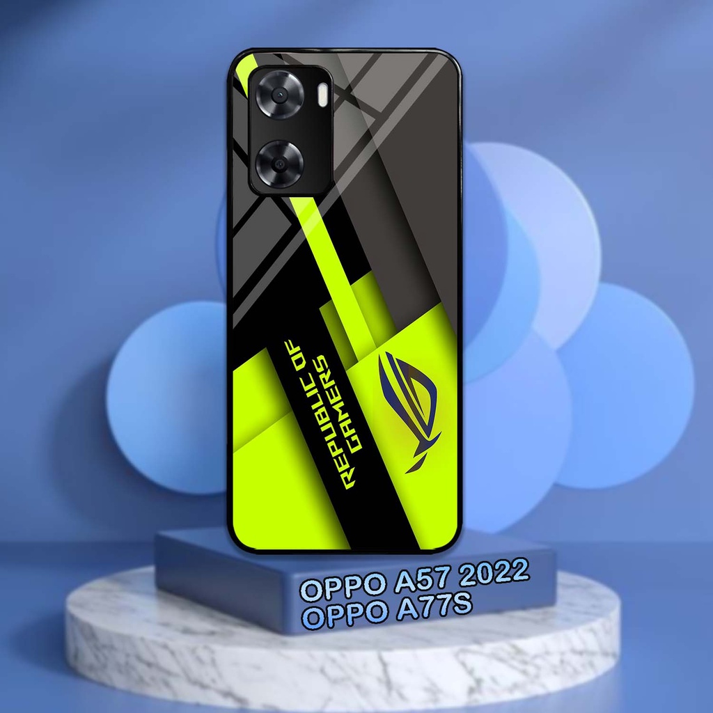 Jual CASE GLOSSY Oppo A57 2022 | A77S | CASING HP KILAU Motif ROG ...