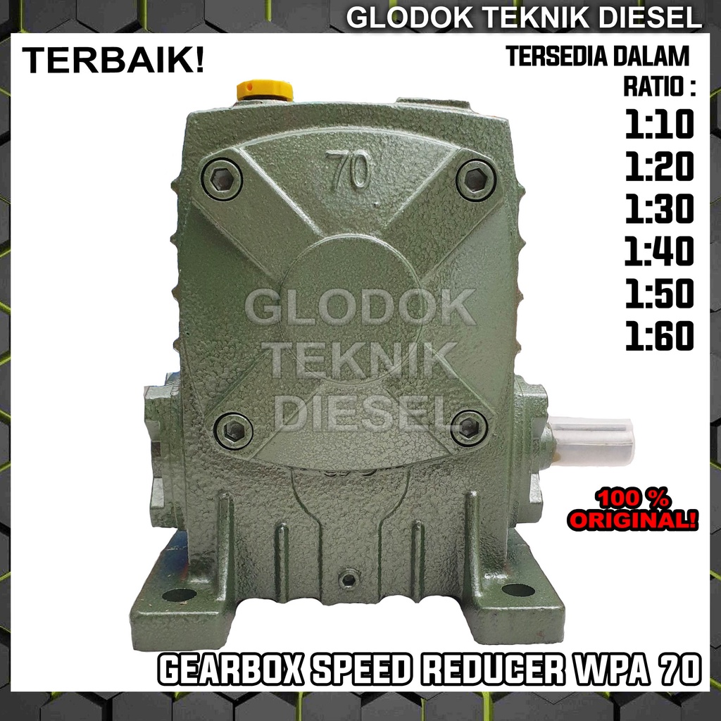 Jual MESIN GEARBOX WPA 70 Ratio 1:10 - 1:60 SPEED REDUCER GEAR BOX WPA ...