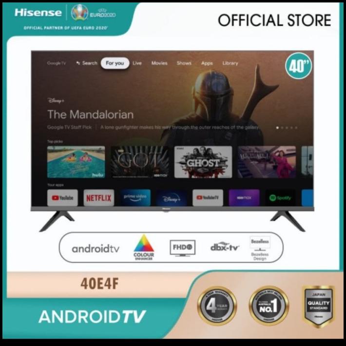 Jual Hisense 40 Inch Android Smart Tv Digital 40E4F Garansi Resmi 4 ...