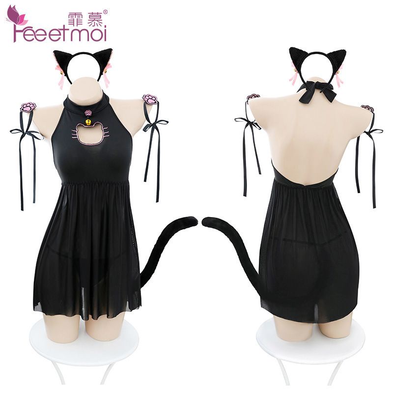 Jual LeensHouse Cosplay Wild Cat #02 Kostum Dress Kucing Set Lengkap ...
