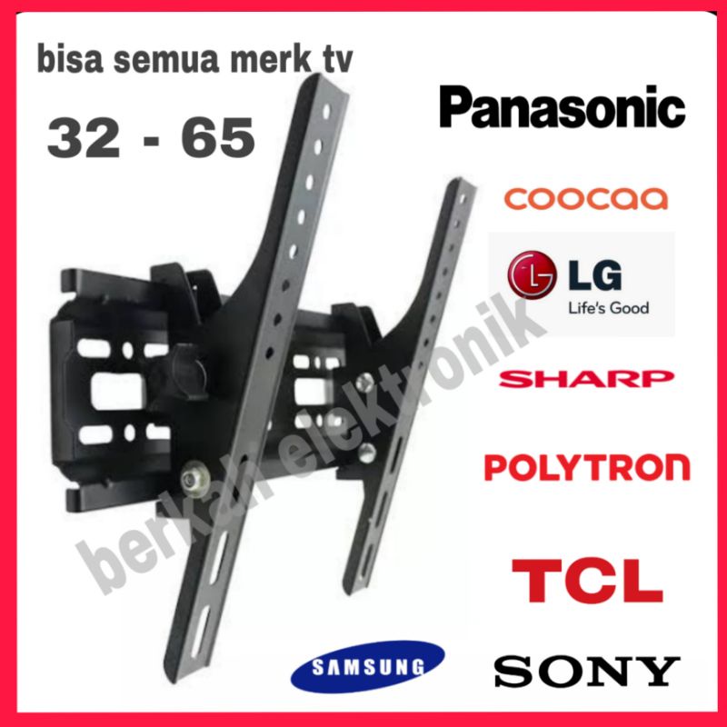 Jual bracket tv untuk merk LG samsung sharp coocaq TCL 32 40 43 48 50 ...