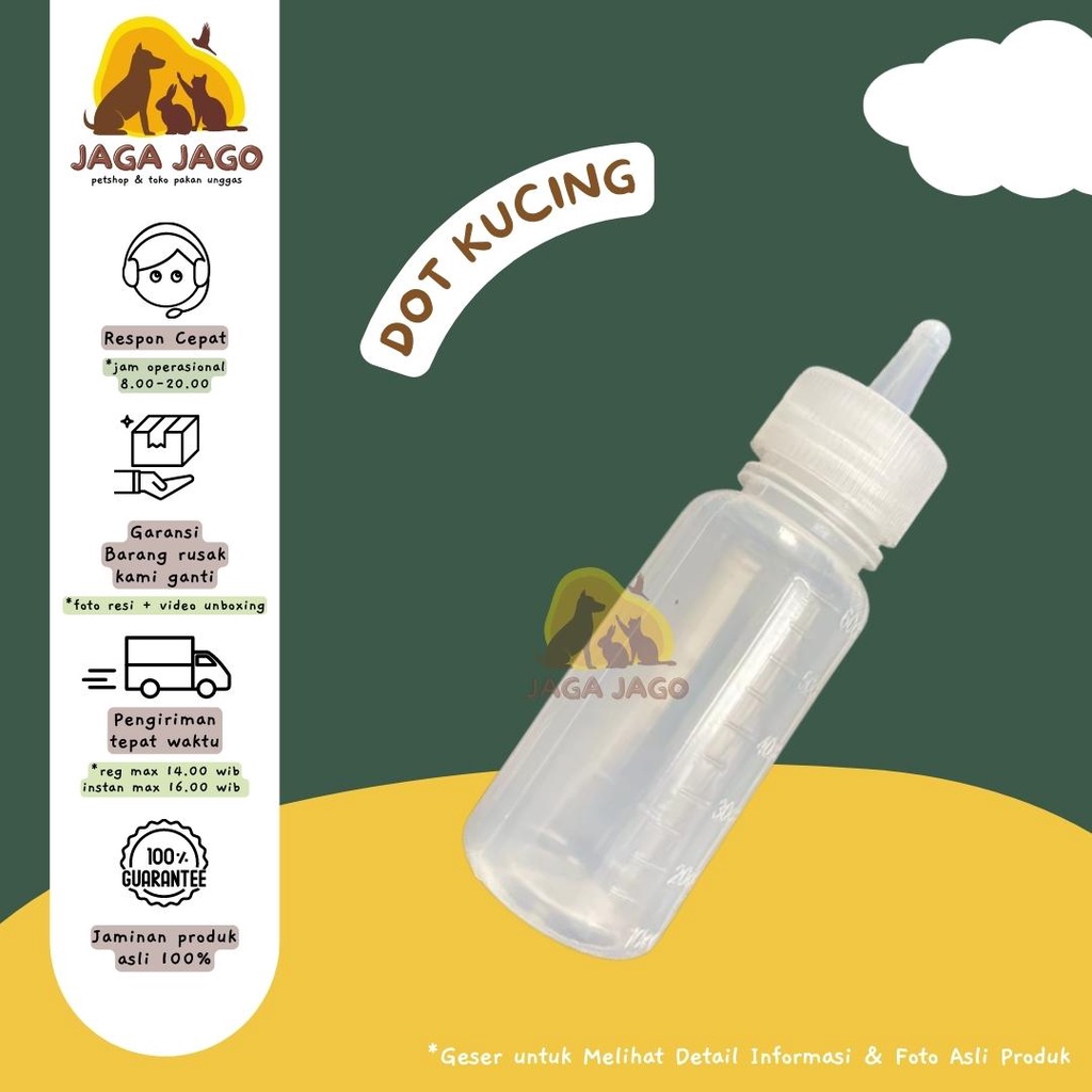 Jual BOTOL DOT ANAK KUCING ANJING HAMSTER - Botol Plus Susu Kitten ...