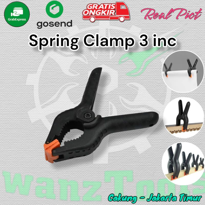 Jual Spring Clamp 3inch - Catok A - Penjepit kayu/Foto - Klem Plastik ...
