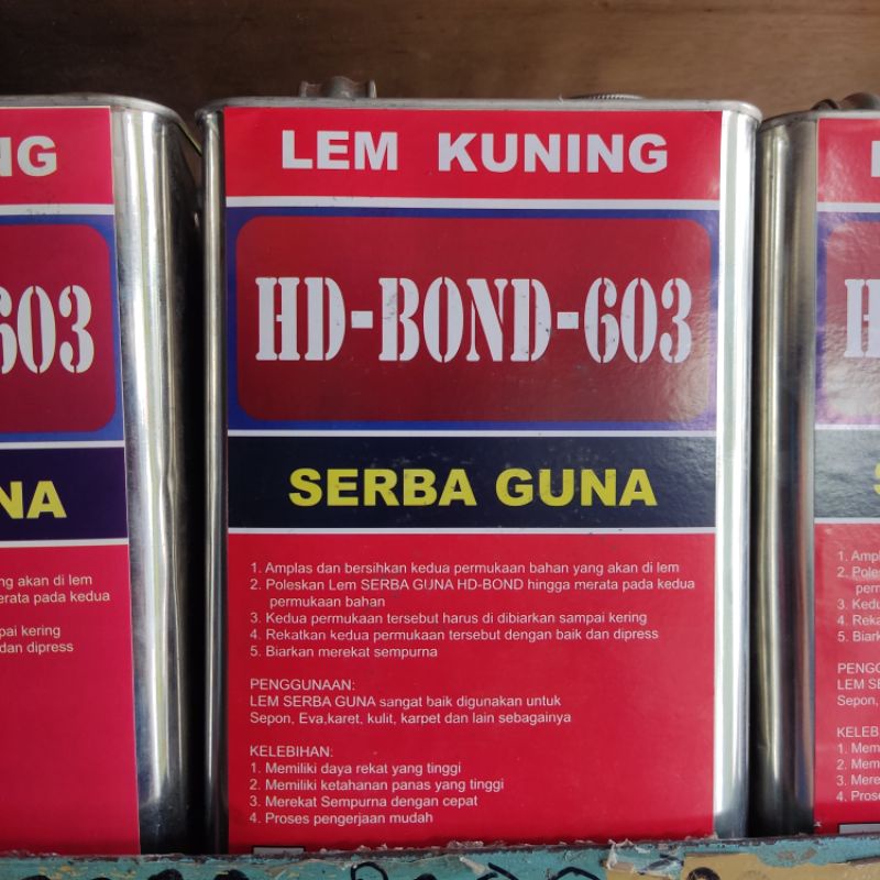Jual LEM KUNING HD-603 LEM PEREKAT LEM KUNING | Shopee Indonesia