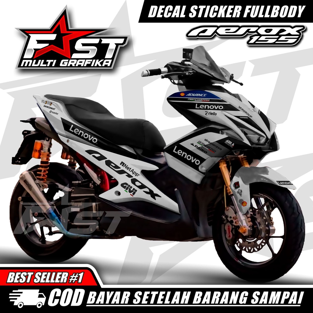 Jual Decal Sticker Variasi Fullbody Aerox 155 VVA Old - Dekal Stiker ...