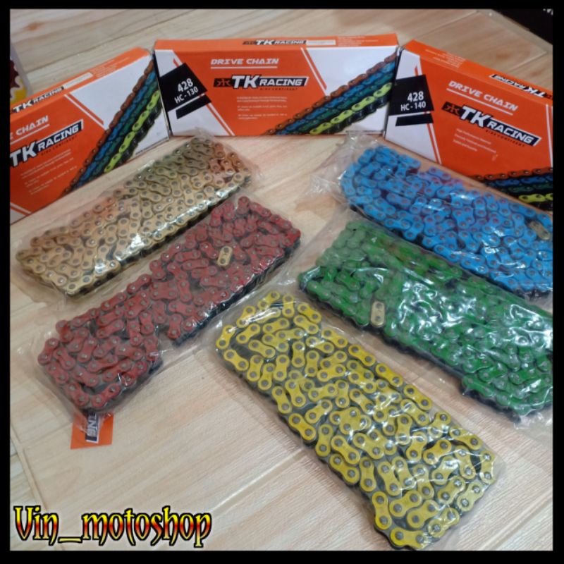 Jual Rantai 428 HS TK Racing tersedia warna,Gold,merah,biru,hijau ...