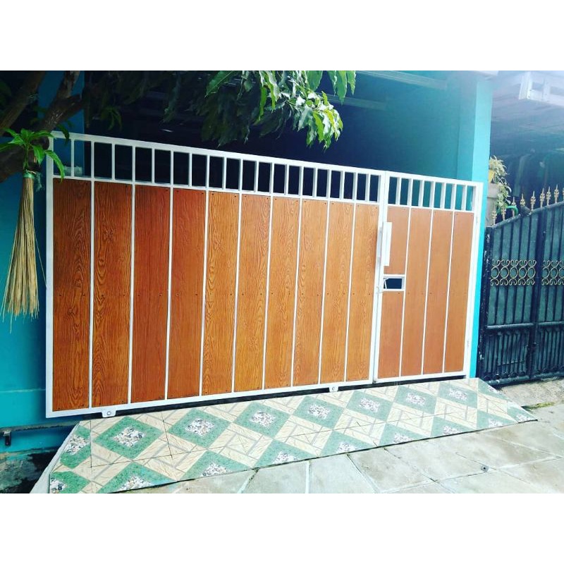 Jual pagar dorong lapis GRC besi galvanis | Shopee Indonesia