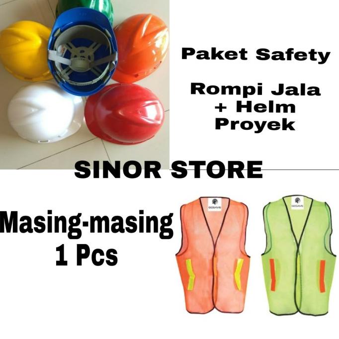 Jual JUAL Paket Safety Proyek Full Set Helm + Rompi Jaring | Shopee ... Jual JUAL Paket Safety Proyek Full Set Helm + Rompi Jaring | Shopee ...
