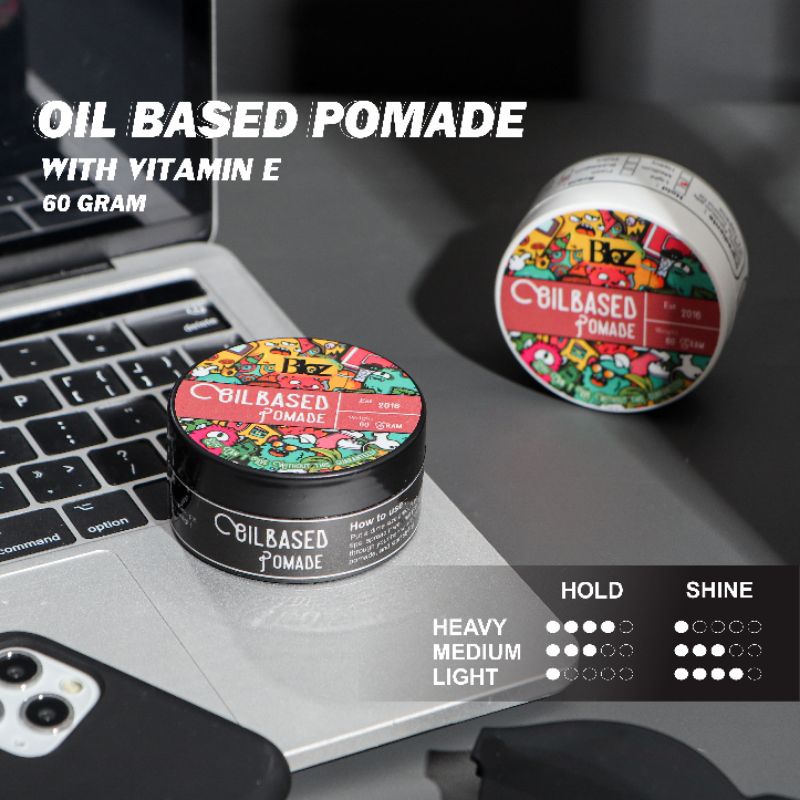 Jual Pomade Rambut Nutrisi Rambut Oilbased Bibz STRONG HOLD 60 gram ...
