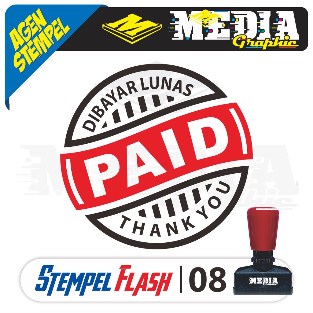 Jual CAP PAID / STEMPEL PAID BULAT / STEMPEL CUSTOM / STEMPEL MURAH ...