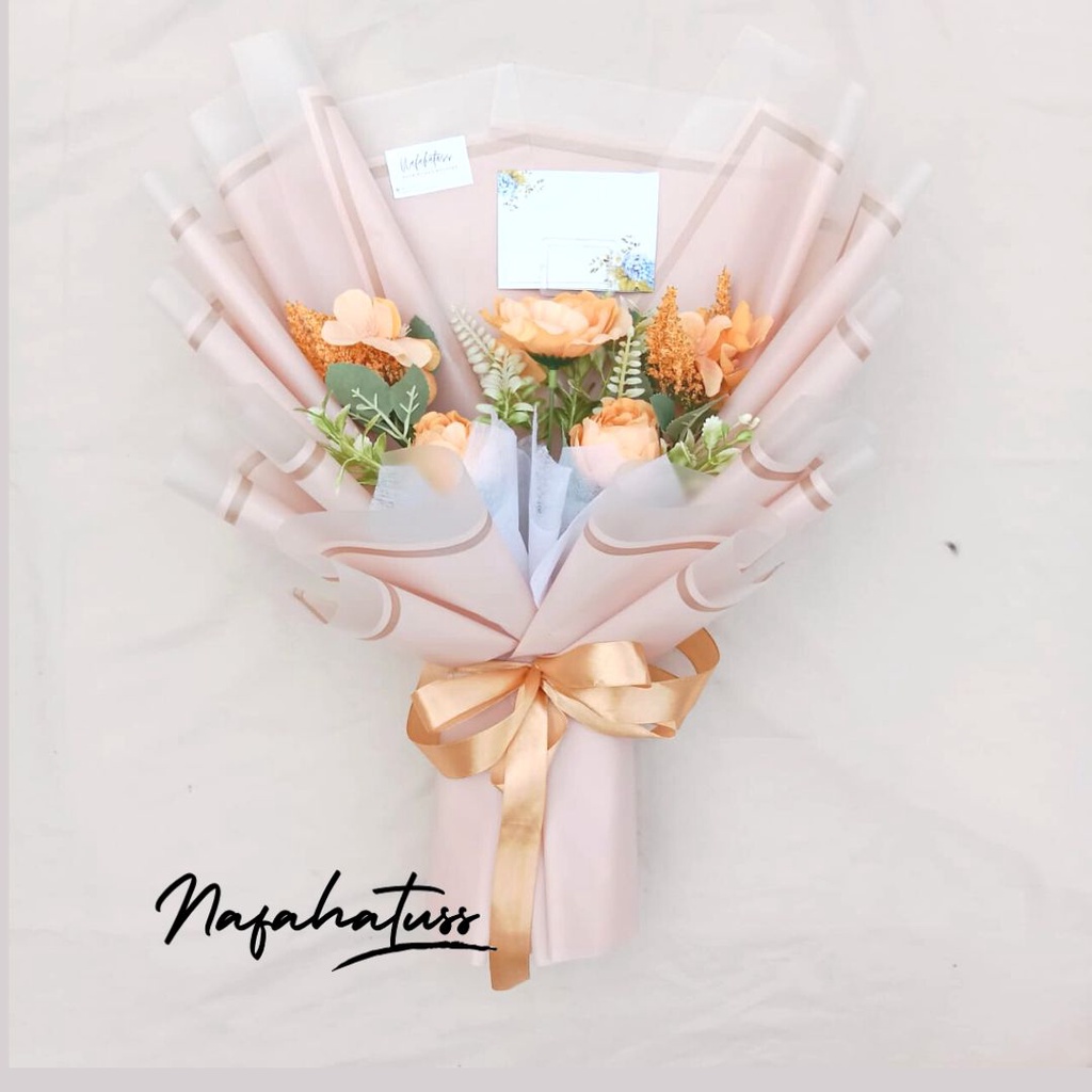 Jual BOUQUET BUNGA ARTIFISIAL DELIA - BUKET BUNGA KADO WISUDA | Shopee ...
