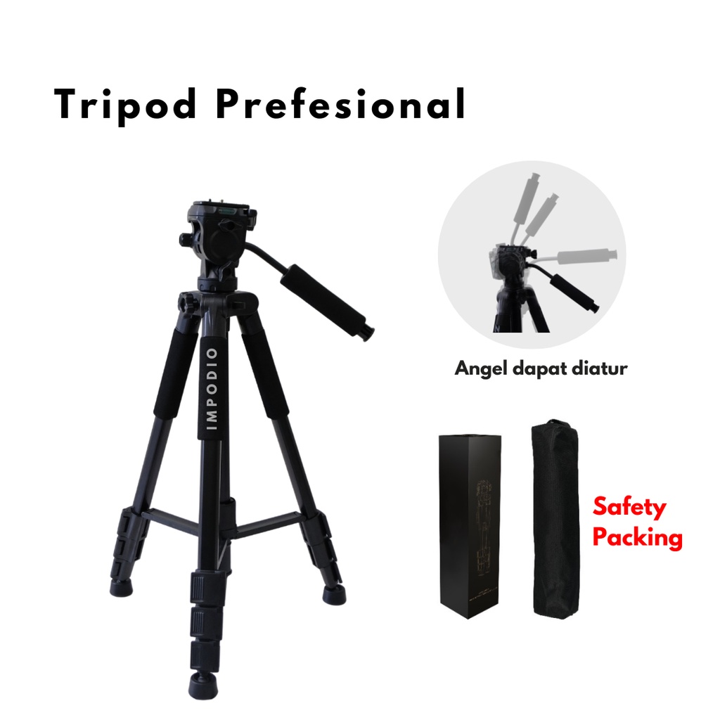Jual Zomei Q310 Premium Tripod IMPODIO - Kuat dan berkualitas Maks. 170 cm | Shopee Indonesia