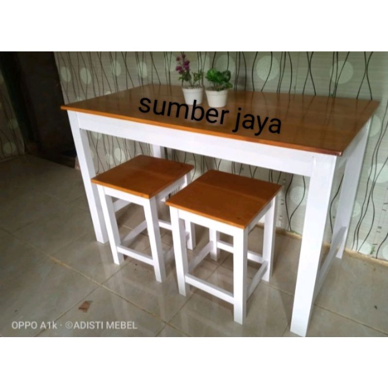 Jual meja makan set cafe | Shopee Indonesia