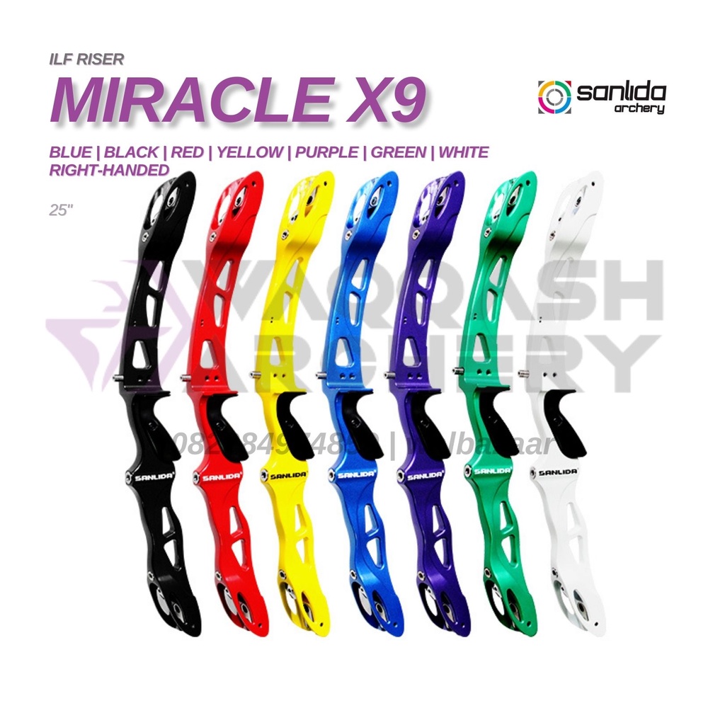 Jual SANLIDA MIRACLE X9 ILF RISER Recurve Bow Original | Shopee Indonesia