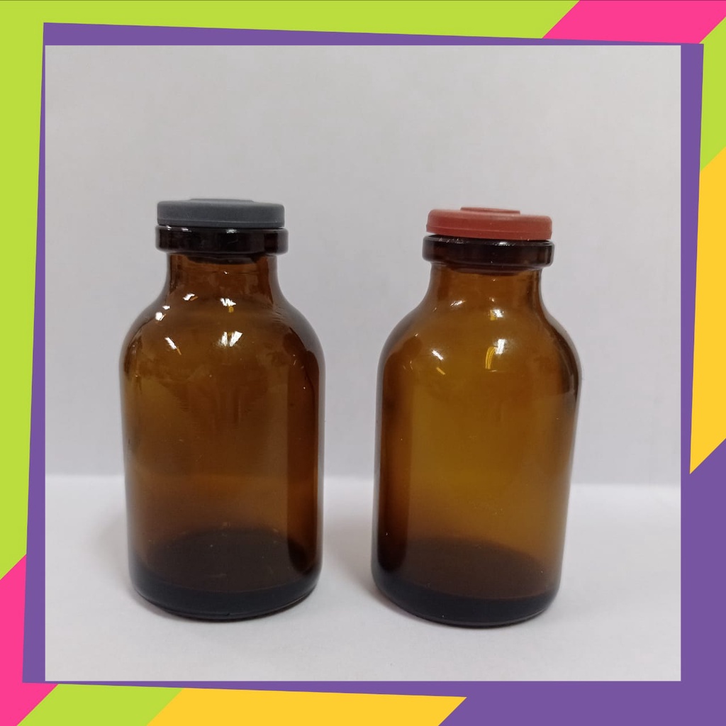 Jual 20ml Vial Coklat Botol Kaca Kosong/Injeksi/Botol Infus | Shopee ...