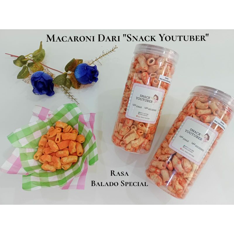 Jual MACARONI SNACK RASA BALADO SPESIAL DARI SNACK YOUTUBER | Shopee ...