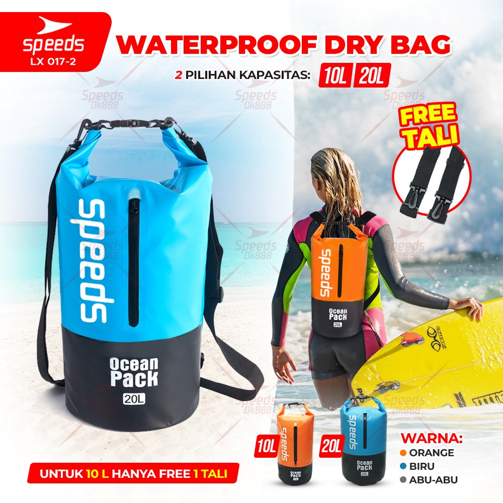 Jual SPEEDS Tas Anti Air Tas Waterproof Dry Bag Pelampung Ocean Pack Apung Portabel LX 017-2 ...