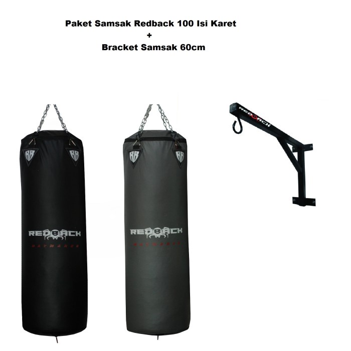 Jual Sam Paket Samsak Tinju Isi Karet Dan Bracket 60Cm - Redback ...