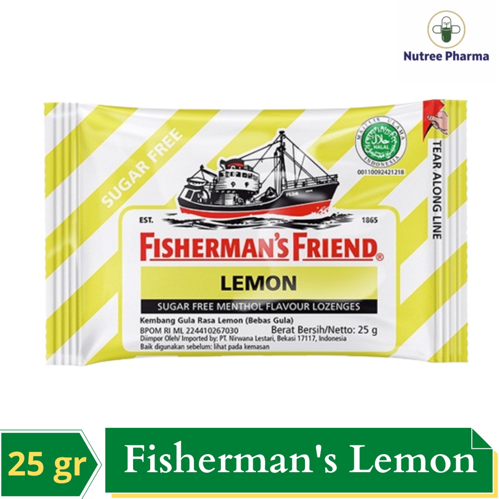 Jual Permen Fisherman's Friend Sugar Free Lemon 25 gr | Shopee Indonesia