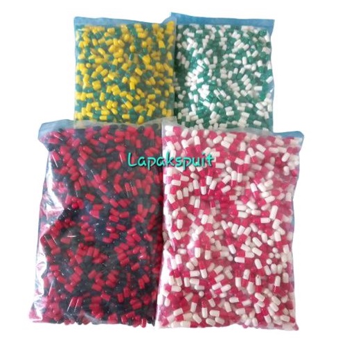 Jual cangkang kapsul kosong 000 / 00 / 0 / 1 / 2 / 3 isi 1000 pcs | Shopee Indonesia