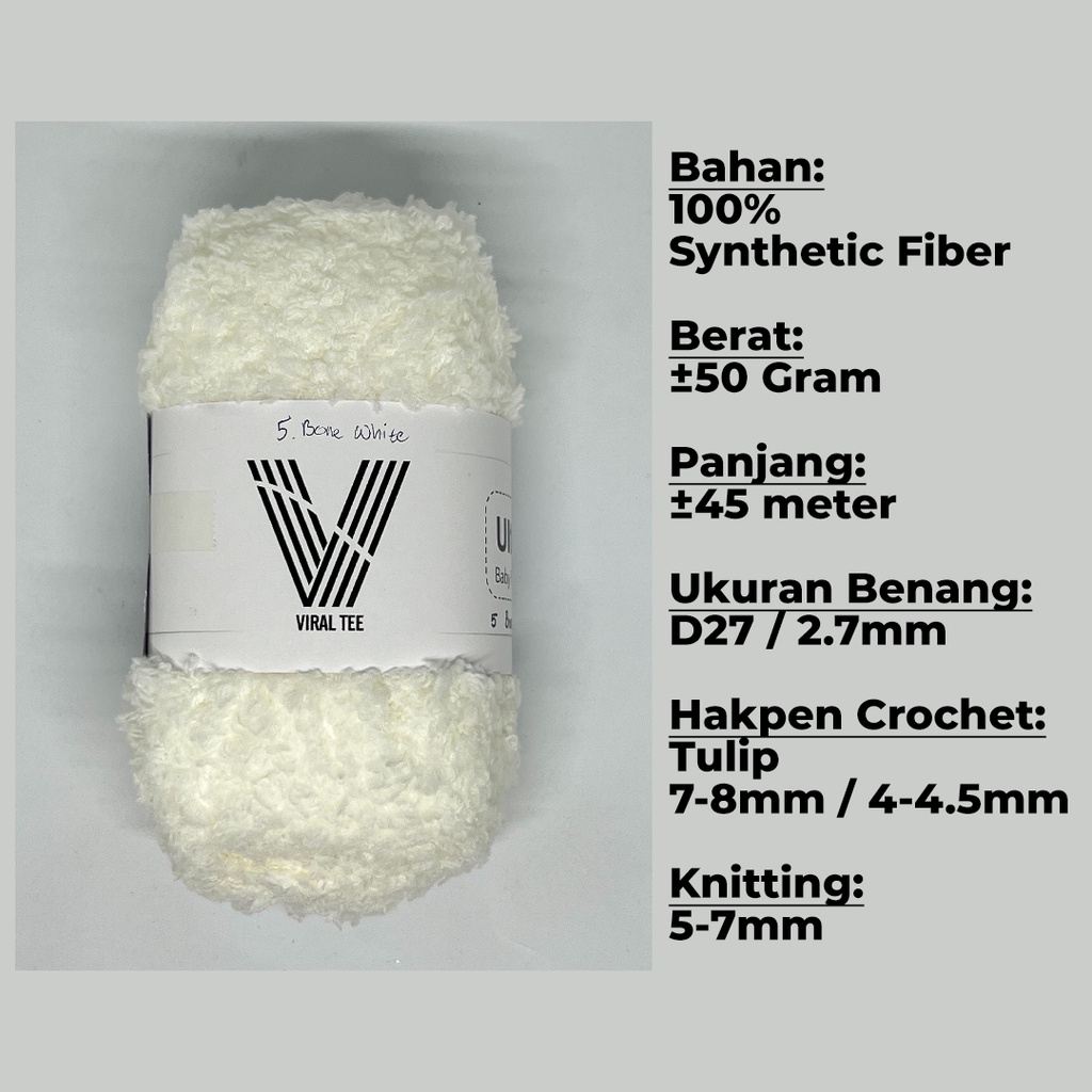 Jual Benang Rajut Handuk Bulu Import (50gr) / Towel Yarn Boneka Doll ...