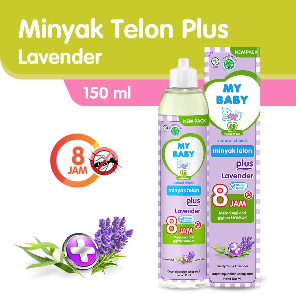 Jual MY BABY Minyak Telon Plus Lavender 150 mL - Minyak Bayi Anti Nyamuk 8 Jam - Exp : 07.2027 ...