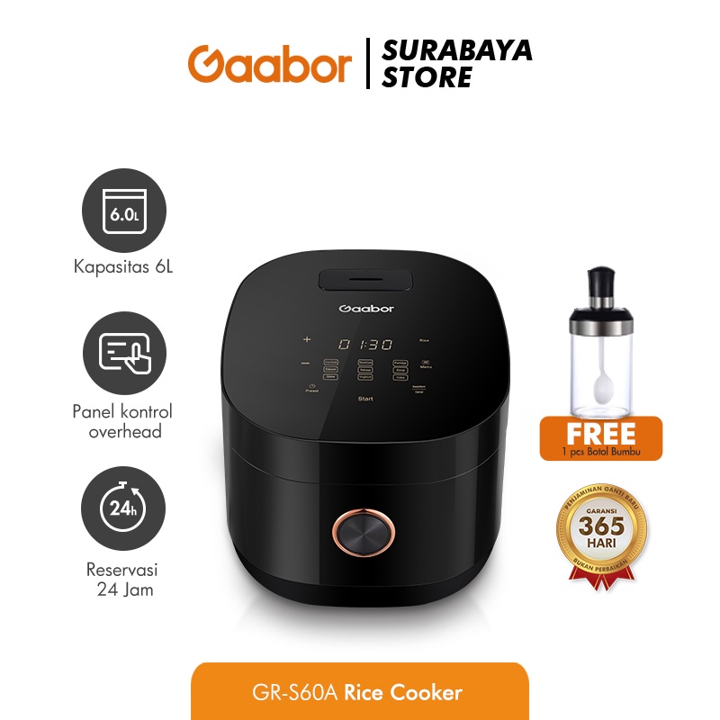 Jual Gaabor Rice Cooker 2L Produk Unggulan 4-6 Porsi Orang Kapasitas ...