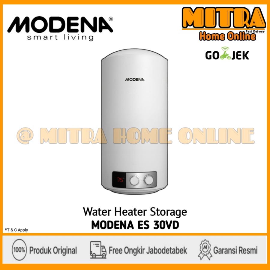 Jual MODENA Electric Water Heater ES 30VD - (30 Liter) | Shopee Indonesia