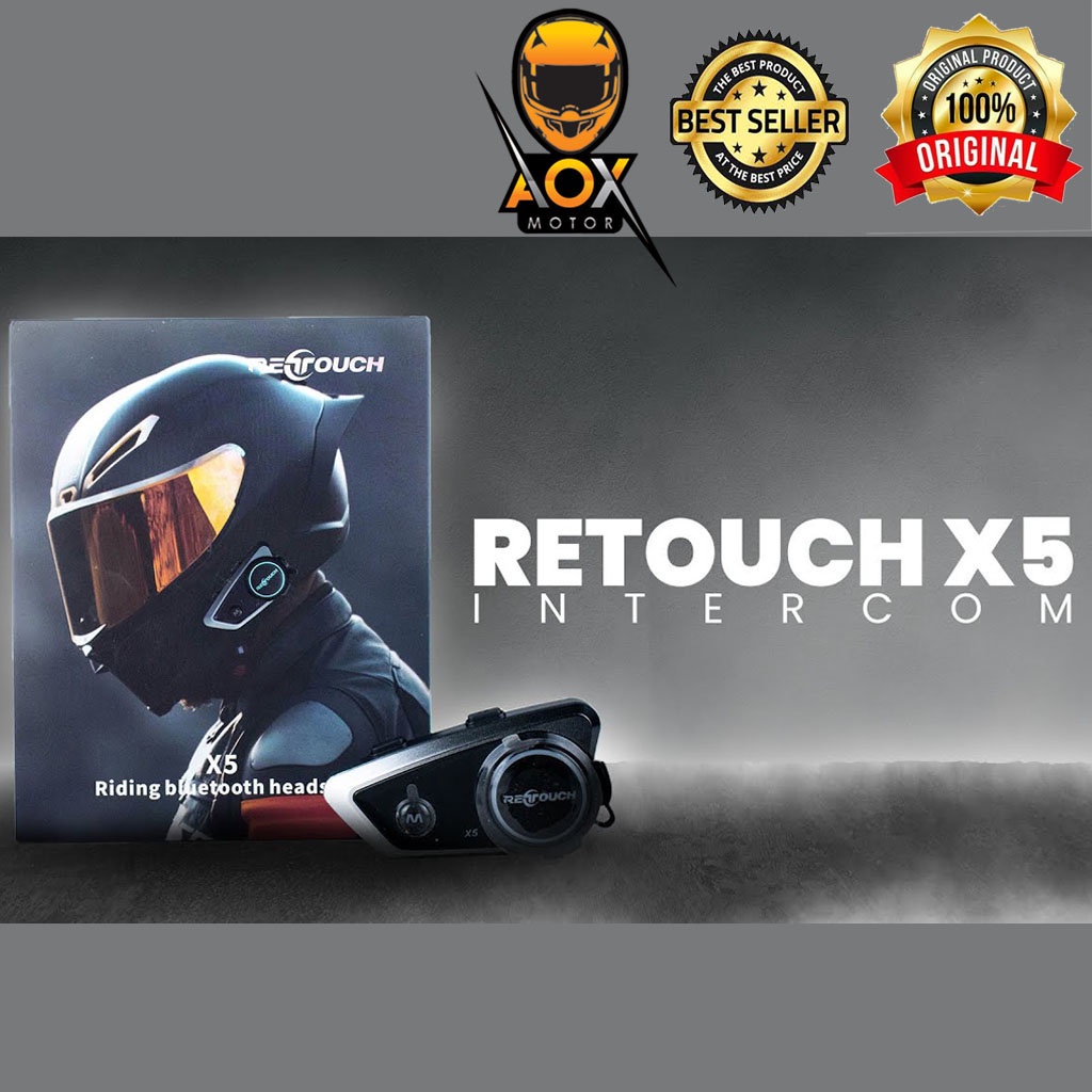 Jual Intercom Helm Retouch X5 Bluetooth Headset | Shopee Indonesia