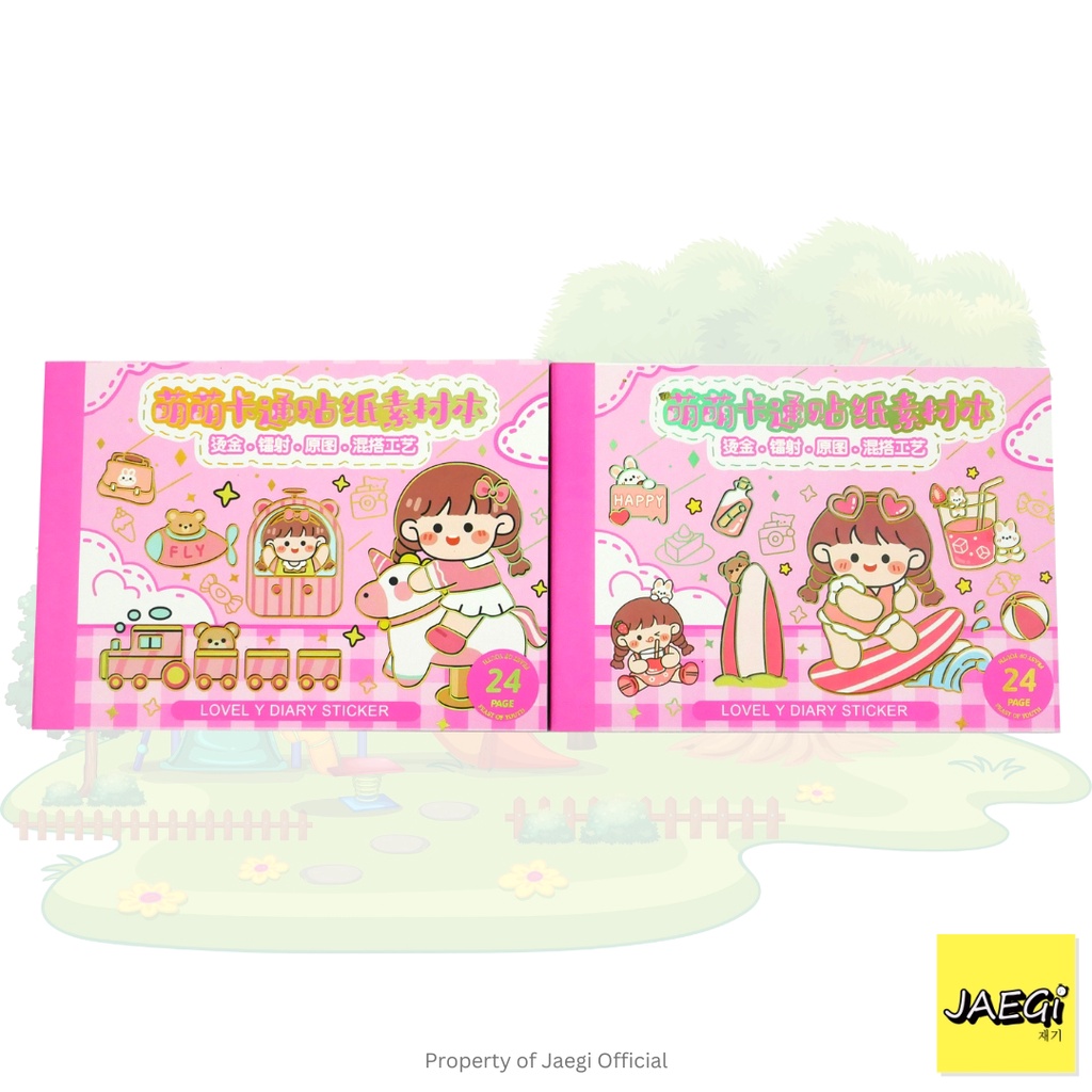 Jual JAEGi - Aesthetic Sticker Zizi & Teddy Bear Edition 24 Lembar ...