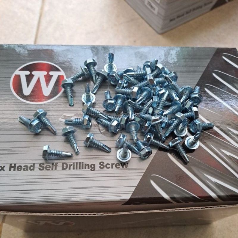 Jual 1600 pcs baut drilling 8x13 merk W, baut galvalum, baut baja ...