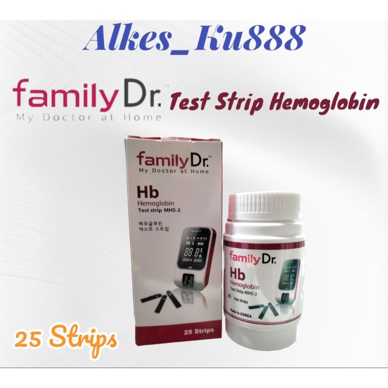Jual Family Dr Tes Strip Hemoglobin/Strip HB Family Dr Isi 25 Strip ...
