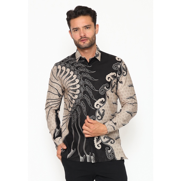 Jual MAGINOT DYEVA Batik Slim Fit Lengan Panjang | Shopee Indonesia