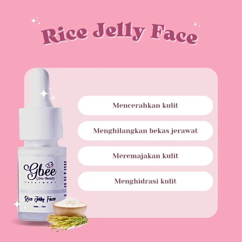 Jual GBEE GLOW BEAUTY (SERUM RICE JELLY FACE) | Shopee Indonesia