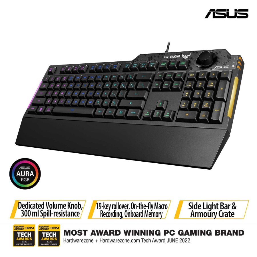 Jual ASUS TUF Gaming K1 RGB Gaming Keyboard | Shopee Indonesia