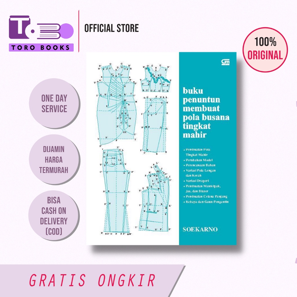 Jual Buku Penuntun Membuat Pola Busana Tingkat Mahir | Shopee Indonesia