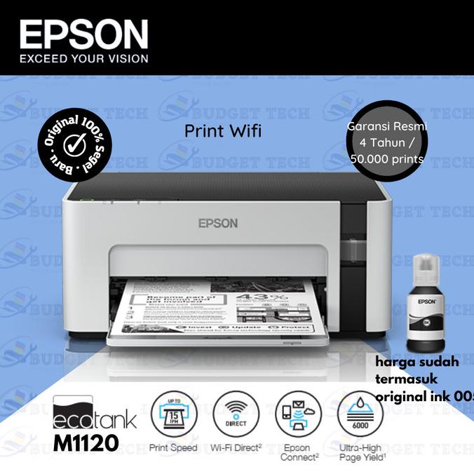 Jual PRINTER EPSON M1120 WIFI PENGGANTI M100 MONOCHROME | Shopee Indonesia