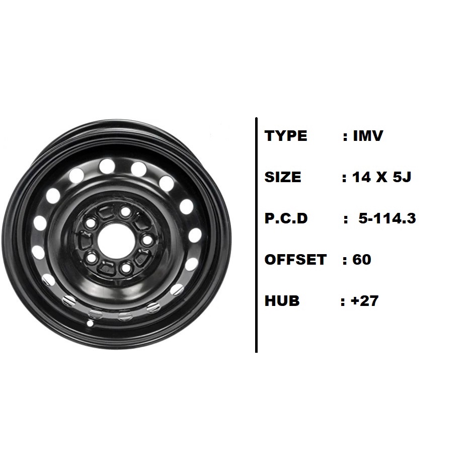 Jual Velg Kaleng Ring 14 Lobang 5 Tipe MV1 [ 1 set 4 pcs ] - Velg Mobil ...