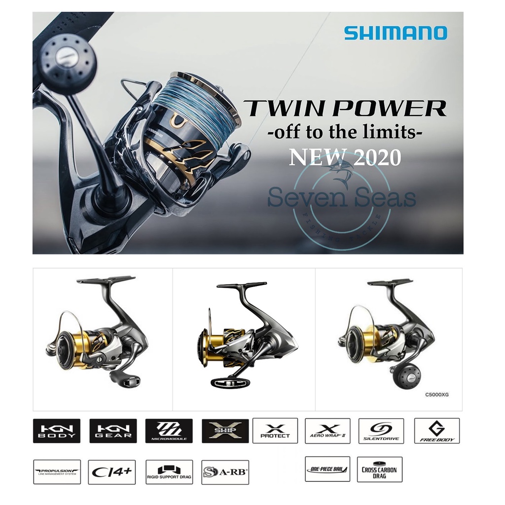 Jual Shimano Twin Power Twinpower FD 2020 Japan 1000 C2000 2500 C3000 4000 C5000 Spinning Reel ...