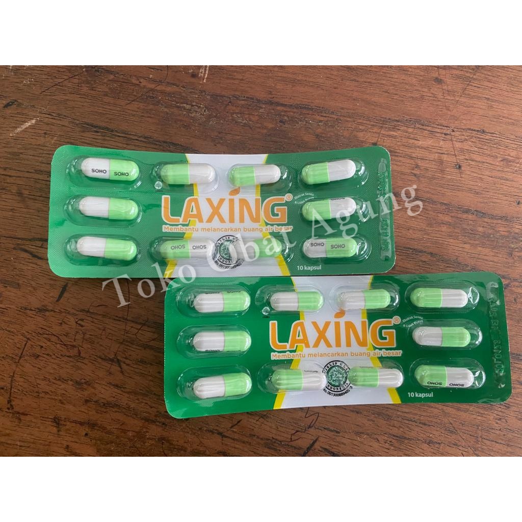 Jual Laxing (1 Strip Isi 10 Kapsul). Kapsul Pelancar BAB, Cocok Untuk ...