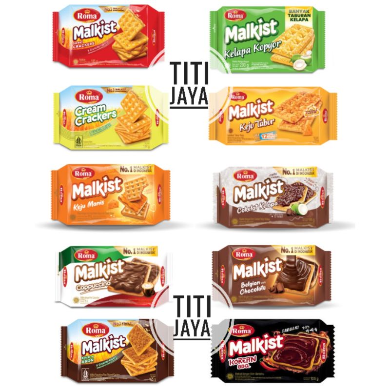 Jual BISKUIT ROMA MALKIST ABON COKLAT CRACKER KOPYOR 2 RASA COKLAT ...