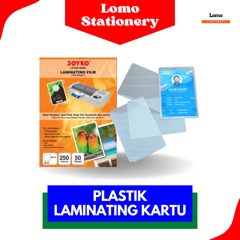 Jual Plastik Laminating KTP Joyko LF 250-6898 | Shopee Indonesia