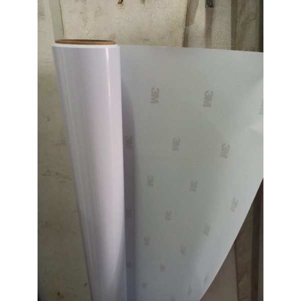 Jual Stiker Vinyl 3M Putih Lentur Glossy 127 Cm x 100 Cm | Shopee Indonesia
