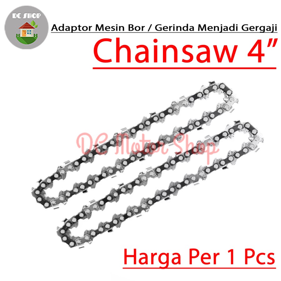 Jual Mata Rantai Chainsaw Mini 4" 6" 12" 16" Rantai Adaptor Gerinda Gergaji | Shopee Indonesia