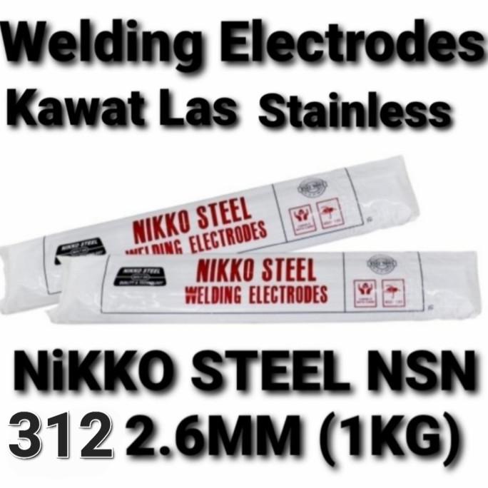 Jual Kawat las stainless Nikko Steel NSN-312 2,6mm/3,2mm terrat33 Diminati Banget | Shopee Indonesia