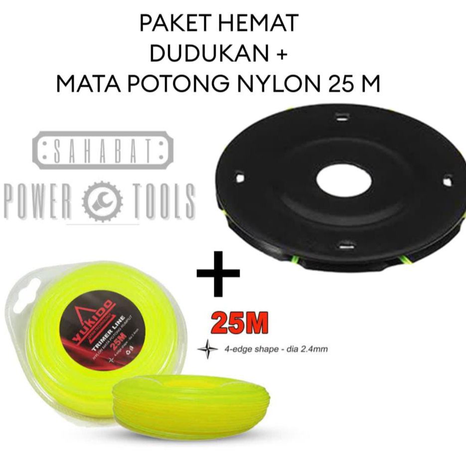 Jual YUKIDO KUALITAS TERJAMIN PAKET DUDUKAN SENAR 50M MESIN POTONG ...