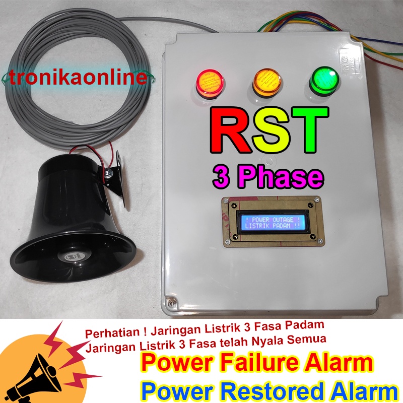 Jual Power Failure Restored Voice Alarm Listrik Padam Nyala 3 Phase ...